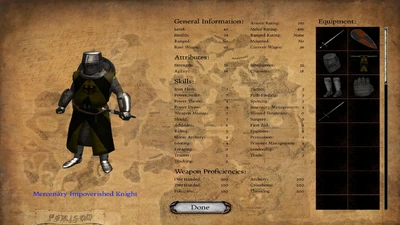Mercenary Impoverished Knight | Perisno Wiki | Fandom
