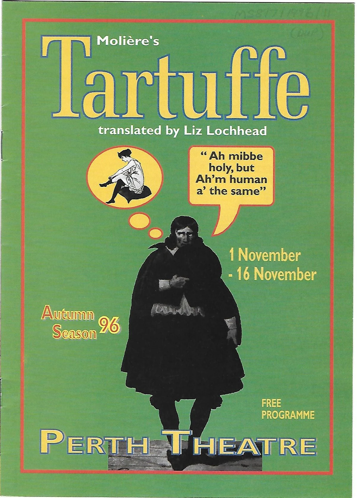 Tartuffe 1996 | Perth Theatre Scotland Wiki | Fandom