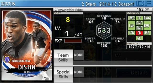 Distin | PES Manager Wiki | Fandom