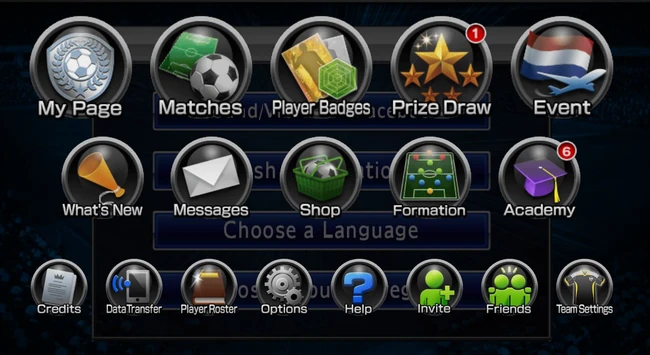 The Menu Screen | PES Manager Wiki | Fandom