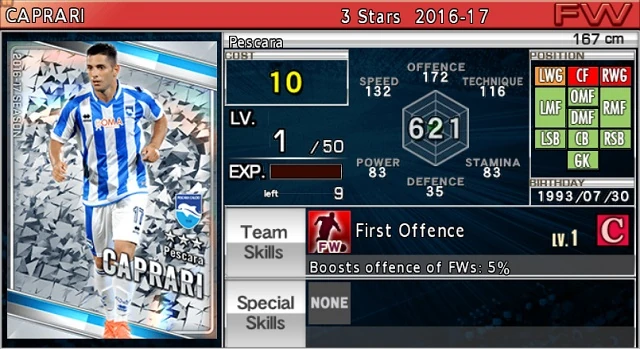 Caprari | PES Manager Wiki | Fandom