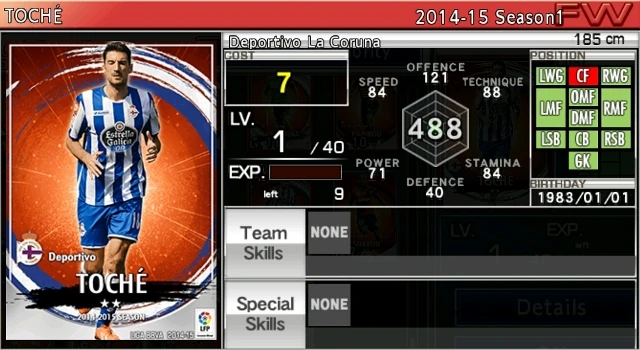 Toché | PES Manager Wiki | Fandom