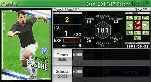Pasche | PES Manager Wiki | Fandom
