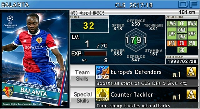 Balanta | PES Manager Wiki | Fandom