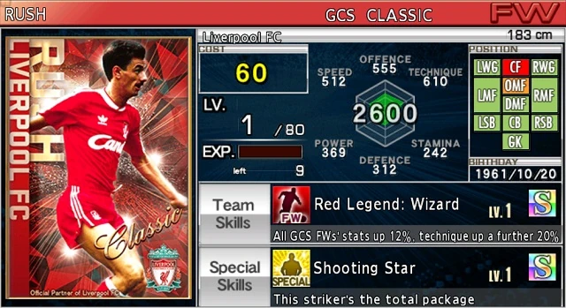 Rush | PES Manager Wiki | Fandom