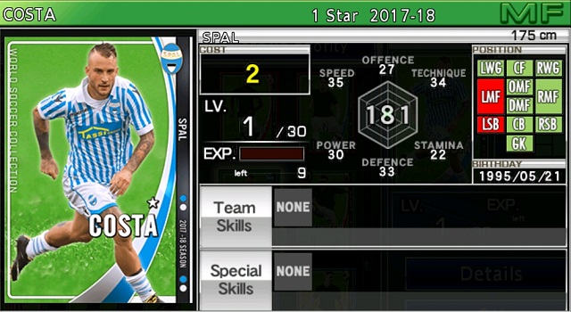 Costa Filippo Pes Manager Wiki Fandom