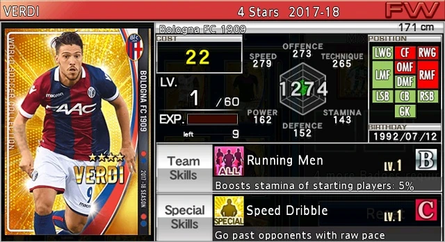 Verdi | PES Manager Wiki | Fandom