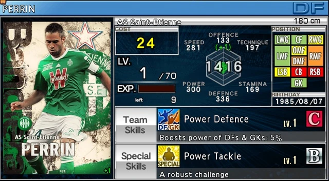 Perrin | PES Manager Wiki | Fandom