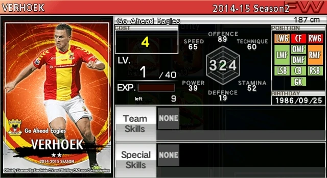 Verhoek | PES Manager Wiki | Fandom