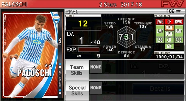 Paloschi | PES Manager Wiki | Fandom