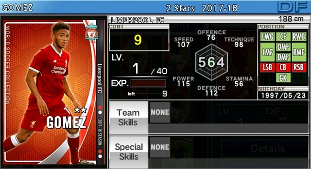 Gomez (Joe) | PES Manager Wiki | Fandom