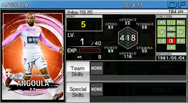 Angoula | PES Manager Wiki | Fandom