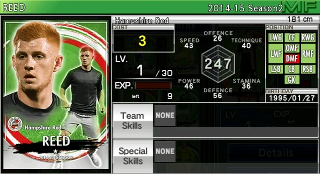 Reed | PES Manager Wiki | Fandom