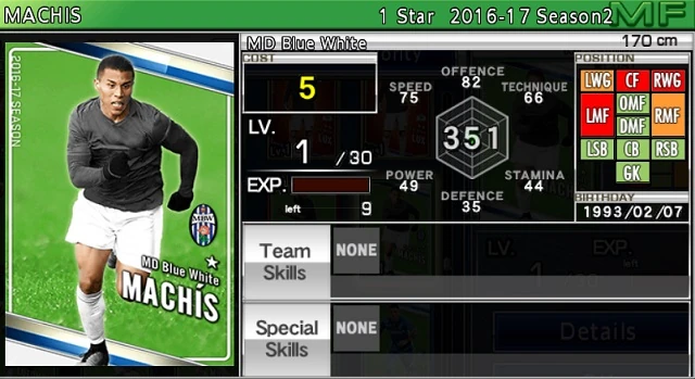 Machís | PES Manager Wiki | Fandom