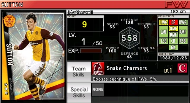 Sutton | PES Manager Wiki | Fandom