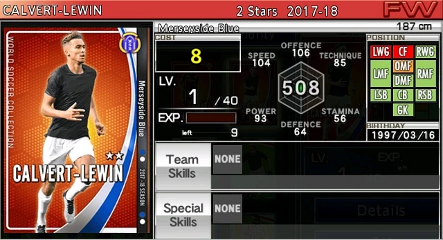 Calvert-Lewin | PES Manager Wiki | Fandom