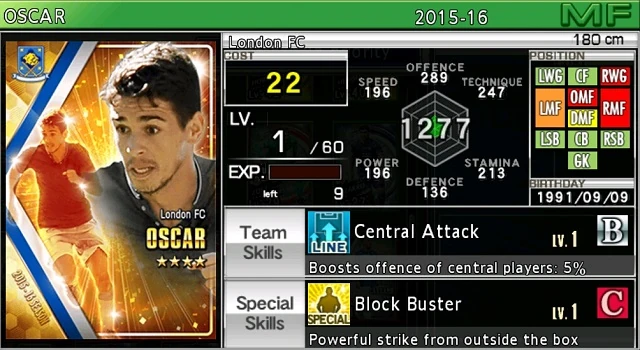 Oscar | PES Manager Wiki | Fandom
