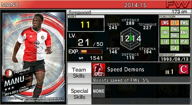 Manu | PES Manager Wiki | Fandom