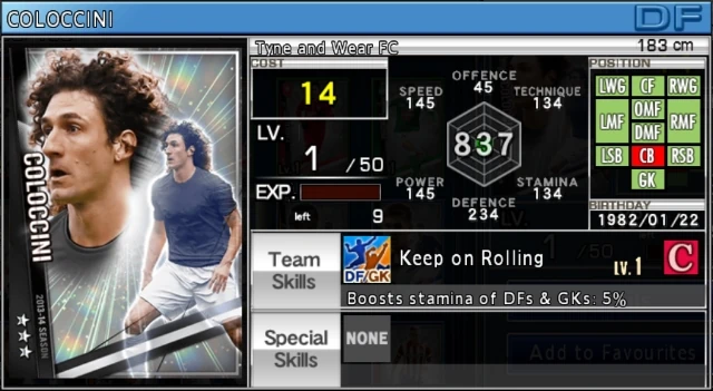 Coloccini | PES Manager Wiki | Fandom