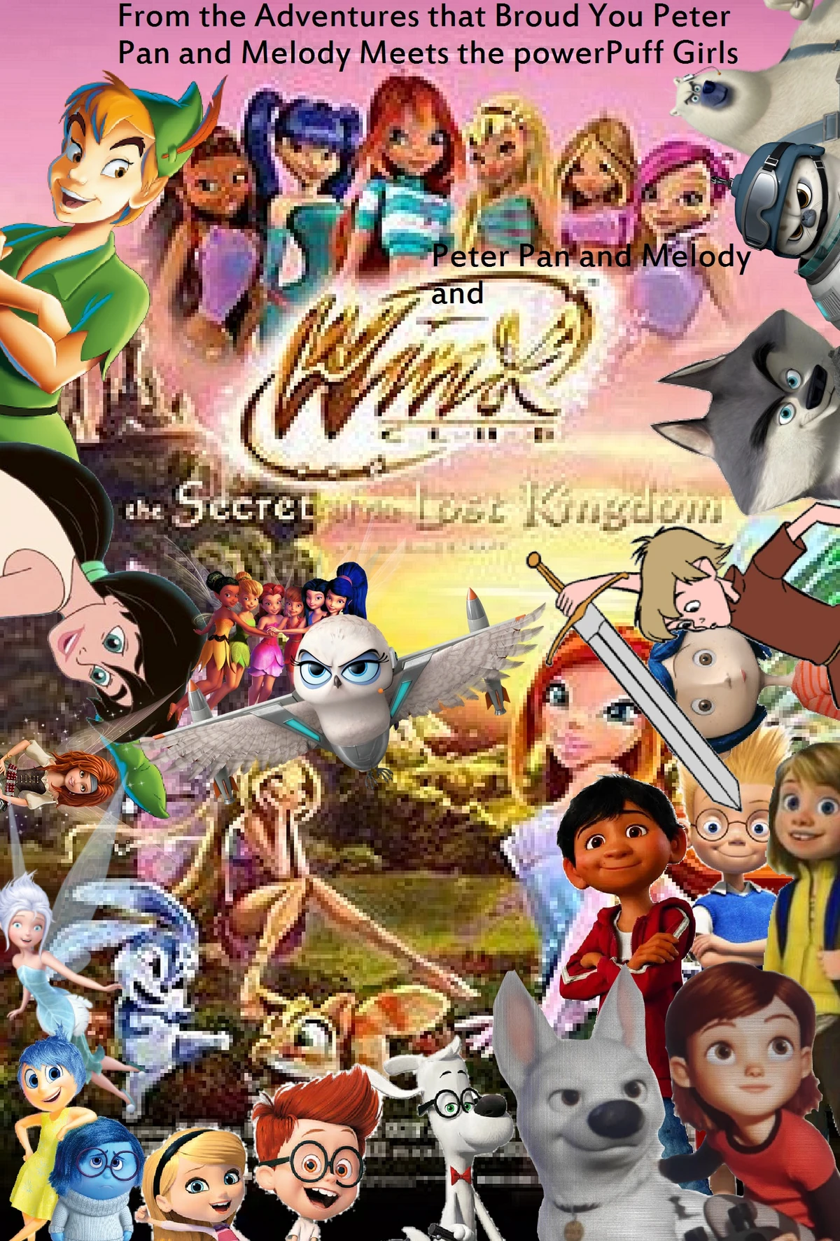 Peter Pan and Melody and Winx Club: the secret of the lost Kingdom ...