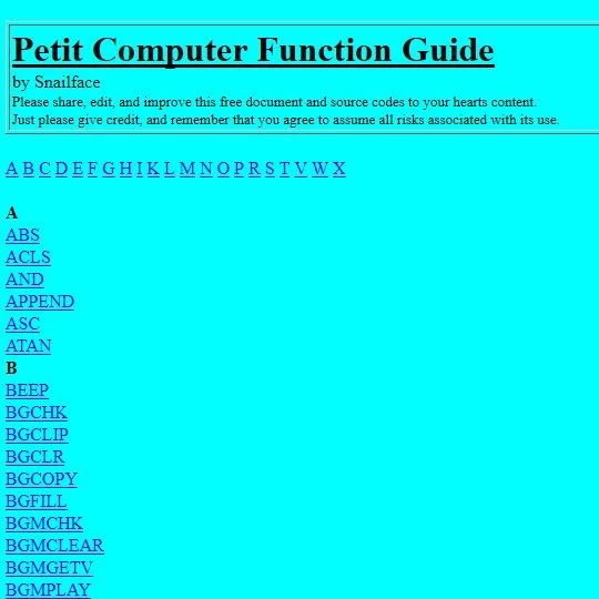 Petit Computer Function Guide | Petit Computer Wiki | Fandom