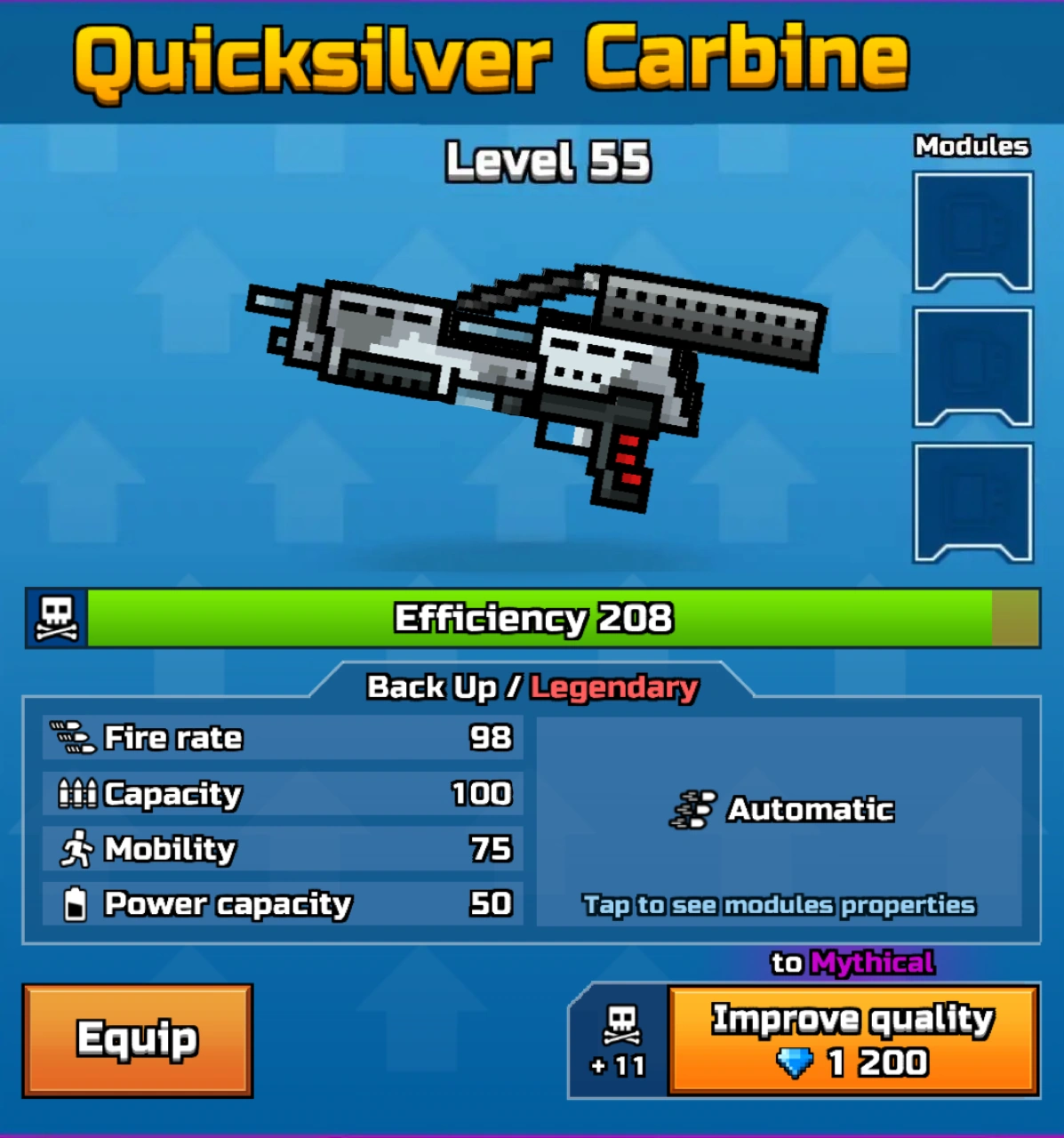 Quicksilver Carbine | Pixel Gun Conception Wiki | Fandom