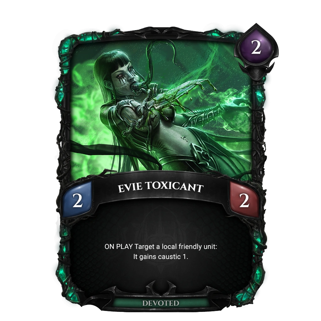 Evie Toxicant | PHAGEBORN: Online Card Game Wiki | Fandom