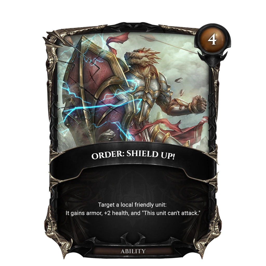 Order: Shield up! | PHAGEBORN: Online Card Game Wiki | Fandom