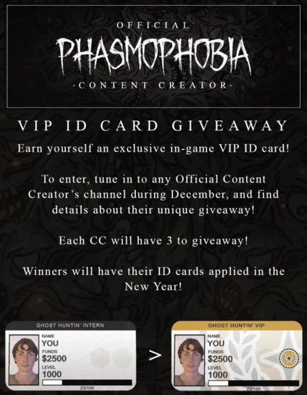 Contests and giveaways | Phasmophobia Wiki | Fandom