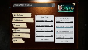 Main menu board | Phasmophobia Wiki | Fandom
