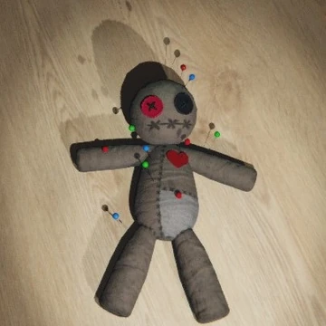 27cm Phasmophobia Cursed Voodoo Doll Plush Horror Game, 49% OFF