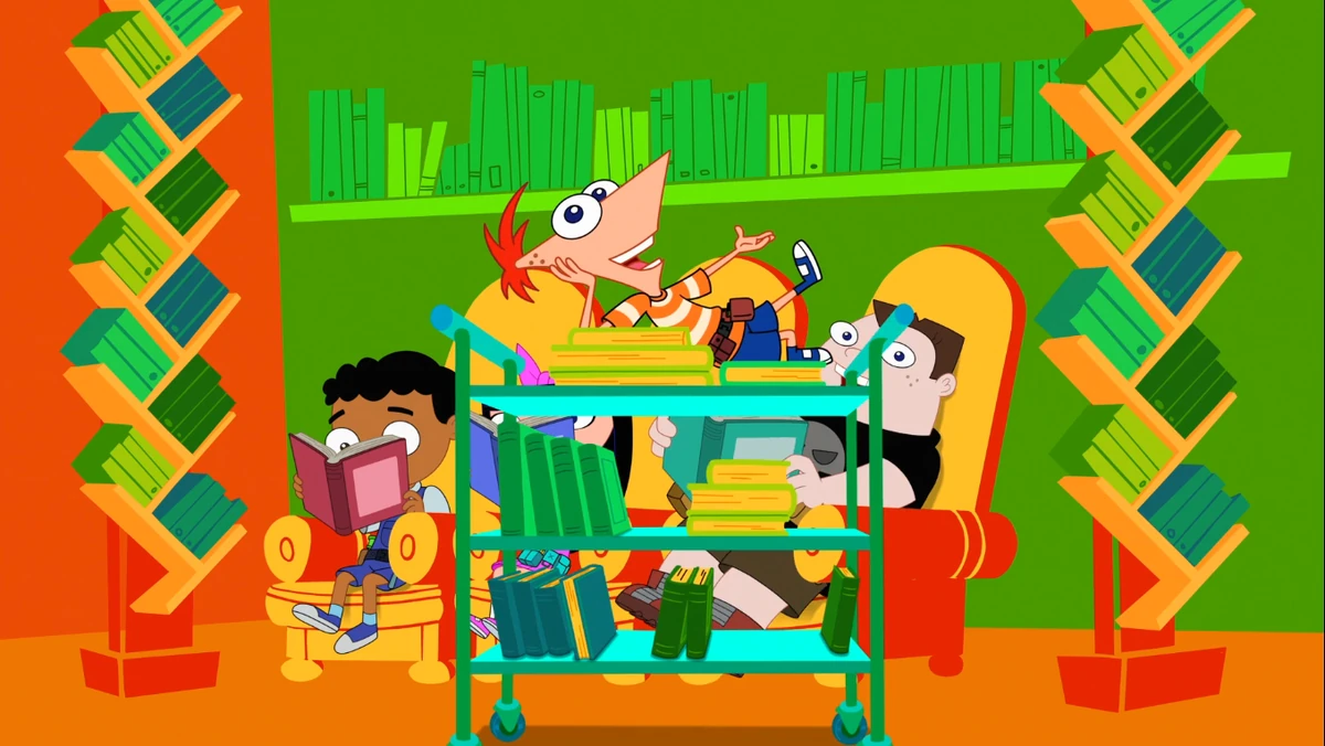 I'm Reading/I'm Eating | Phineas and Ferb Wiki | Fandom