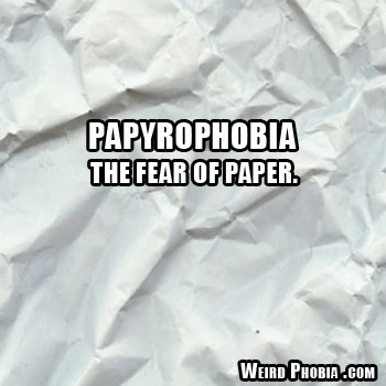 Papyrophobia | Phobiapedia | Fandom