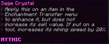 Sage Crystal | ⛏ Wiki | Fandom