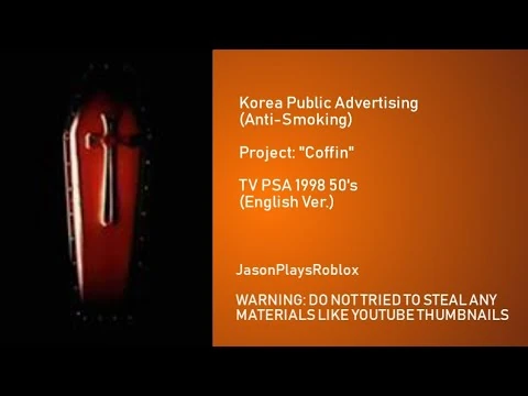Public Advertising - Coffin (1998, Korea) | Public Information Film ...