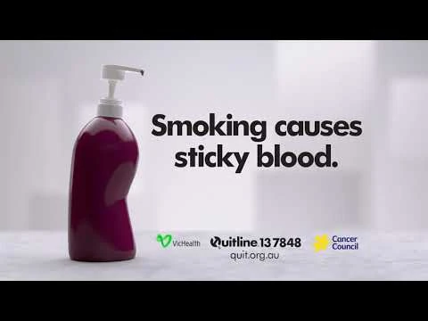 Quitline Victoria - Smoking Causes Sticky Blood | Public Information ...