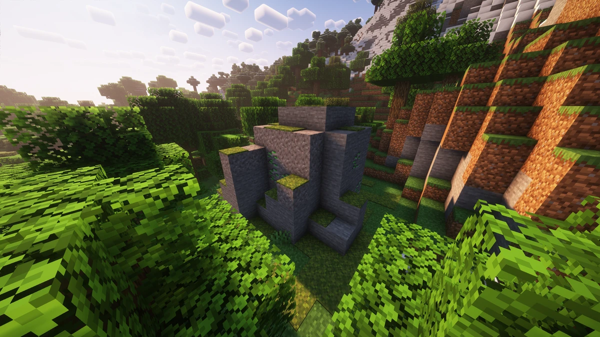 Oak Forest Mossy Stone | Piglet Structures Wiki | Fandom