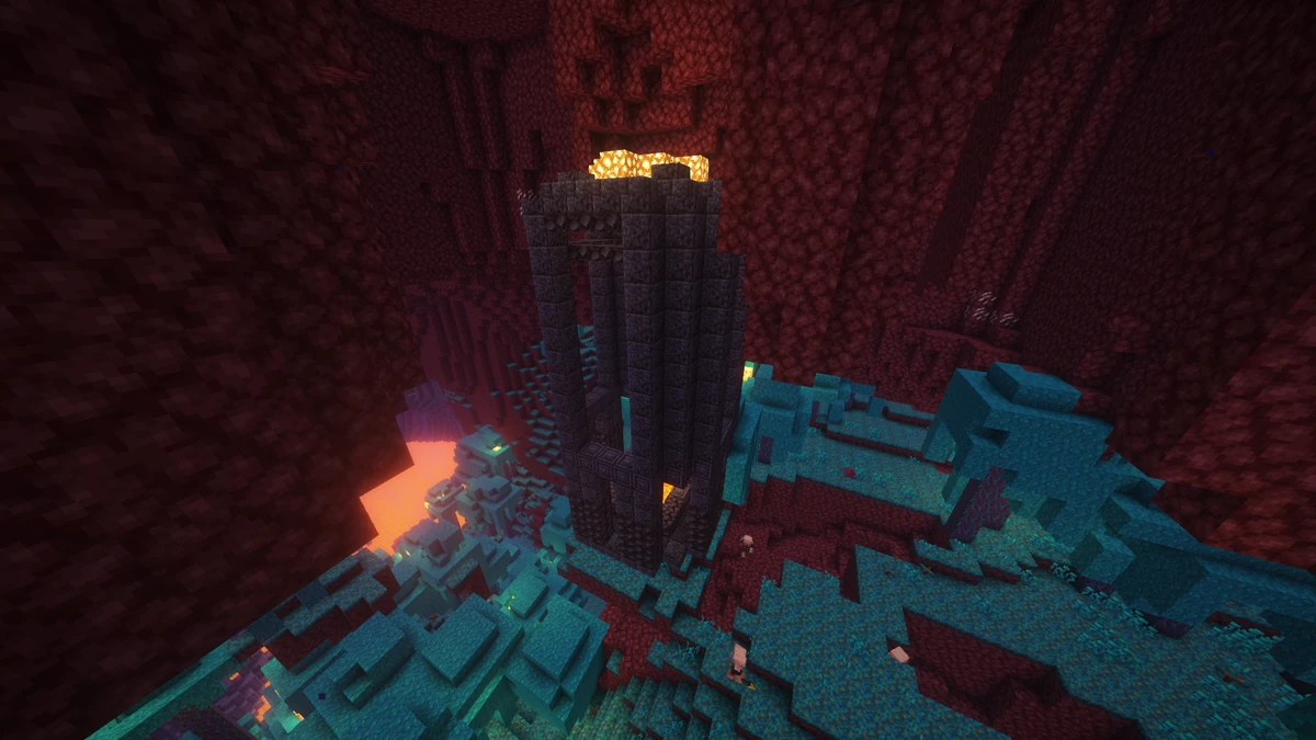 Warped Forest Piglin Tower | Piglet Structures Wiki | Fandom