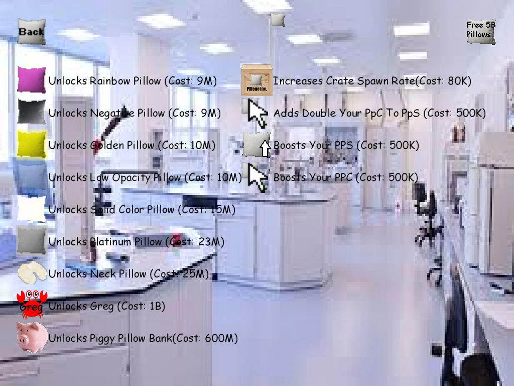 Pillow Lab | Pillow Clicker Wiki | Fandom
