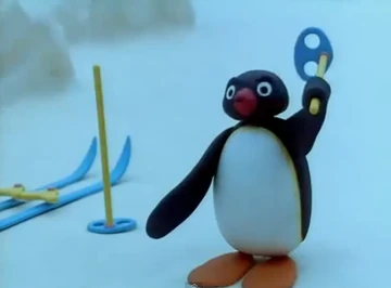 skiing pingu