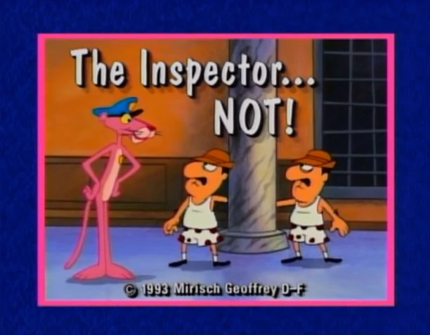 Pink Panther Cartoon Inspector