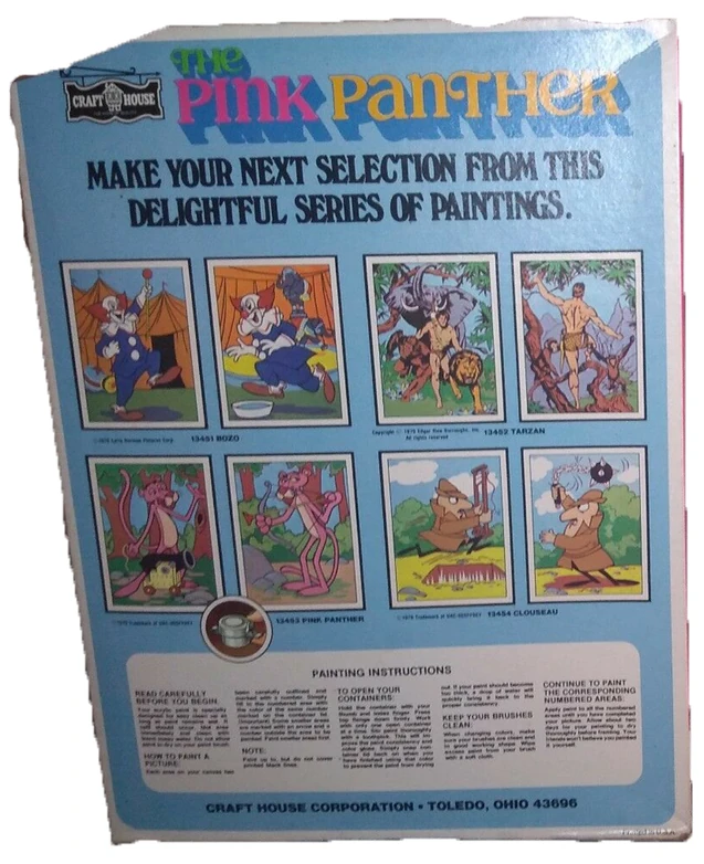 Pink Panther - Fast Dry Paint By Number | The Pink Panther Wiki | Fandom