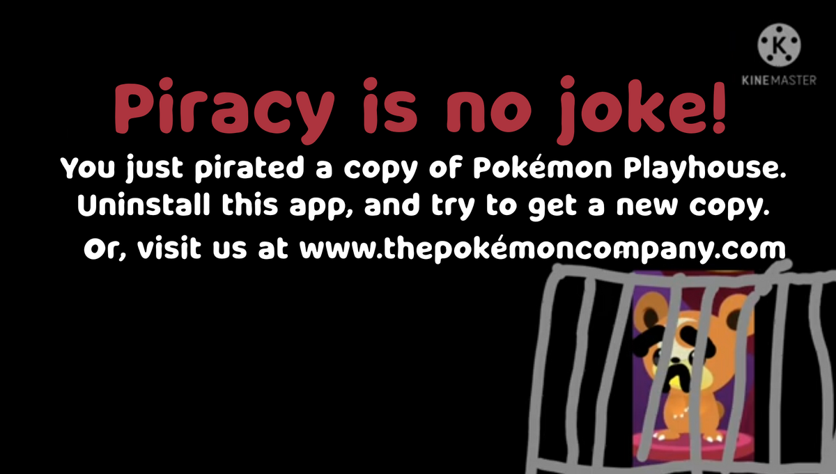 Pokémon Playhouse Anti Piracy screen | Anti Piracy Screen Wiki | Fandom