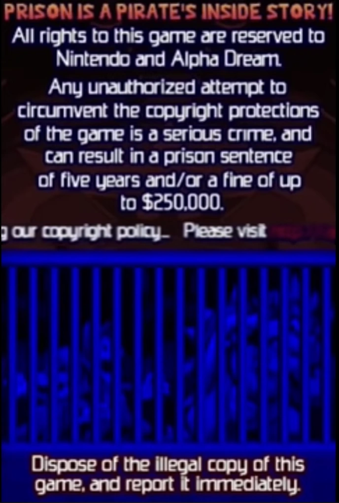 Mario & Luigi: Bowser's Inside Story Anti Piracy Screen | Anti Piracy ...