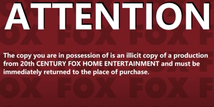 20th Century Fox DVD Anti-Piracy Screen | Anti Piracy Screen Wiki | Fandom