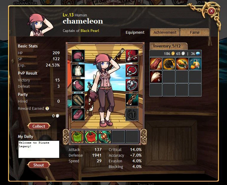 Equipment/Inventory | Pirate Legacy Wiki | Fandom