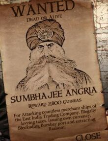Sumbhajee Angria | Pirates of the Caribbean Wiki | Fandom