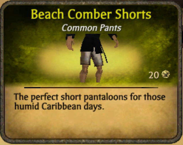 Beach Comber Shorts | Pirates Online Wiki | Fandom