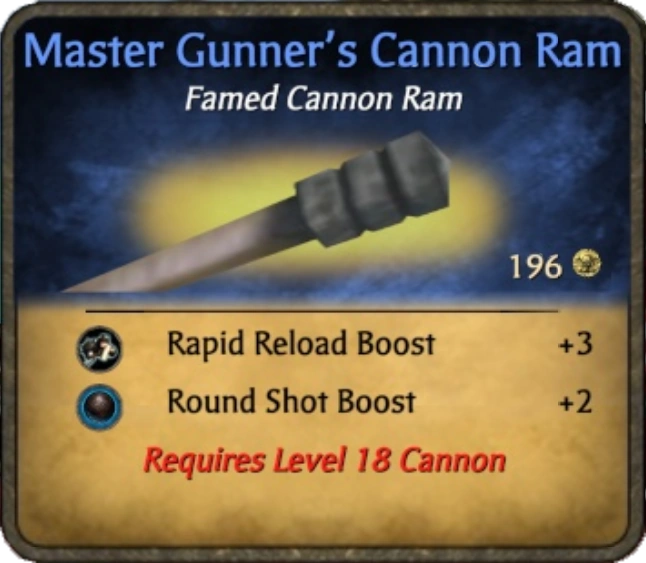 Master Gunner's Cannon Ram | Pirates Online Wiki | Fandom