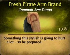 Fresh Pirate Arm Brand | Pirates Online Wiki | Fandom